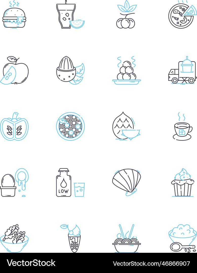 Coffee lounge linear icons set caffeine roasted Vector Image