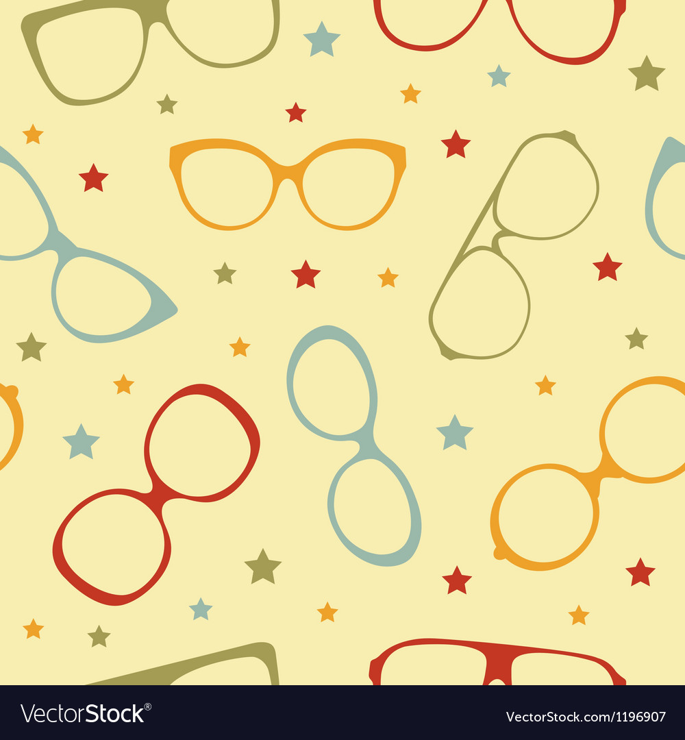 Eyeglasses pattern Royalty Free Vector Image - VectorStock