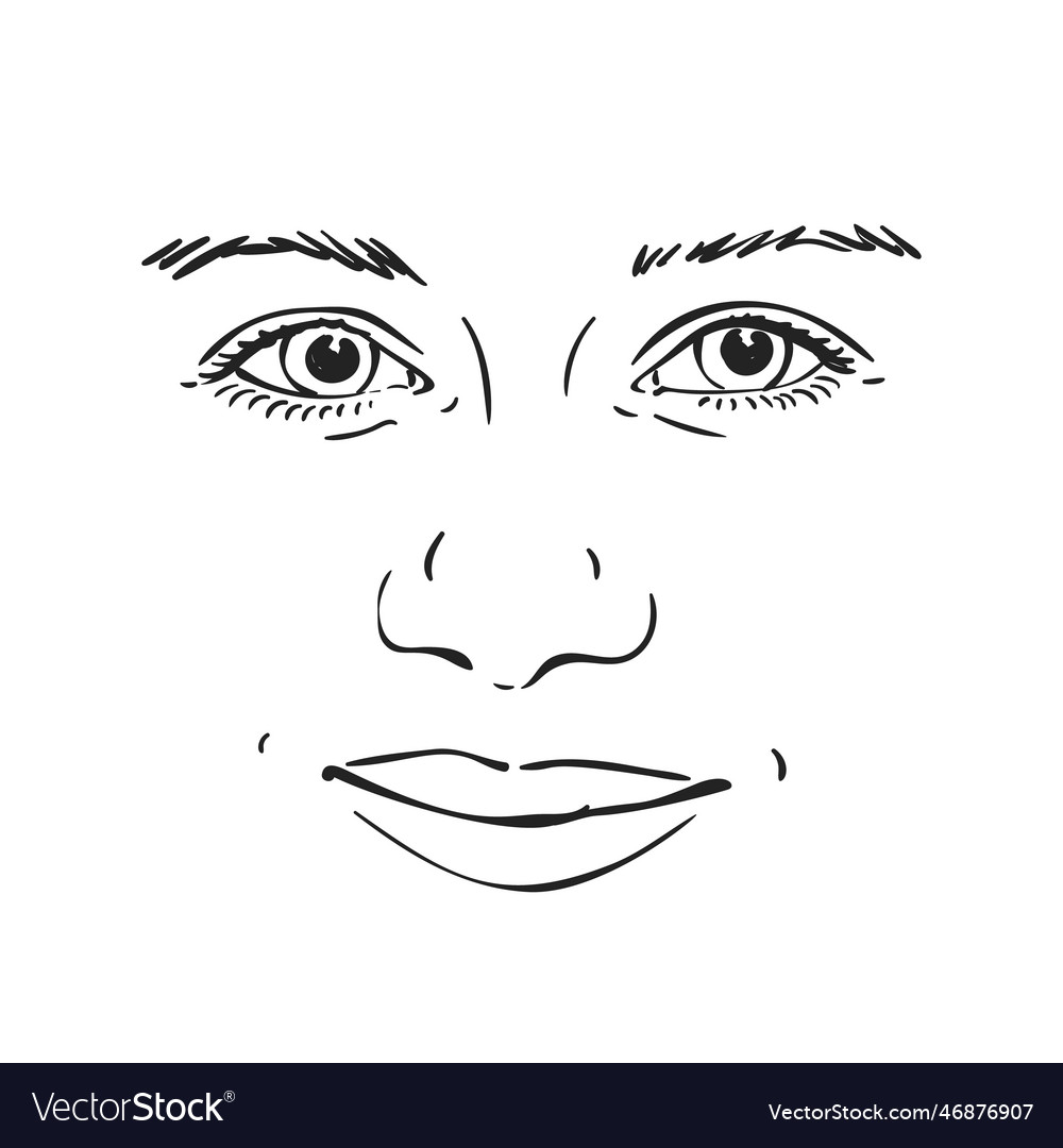 Face Royalty Free Vector Image - VectorStock