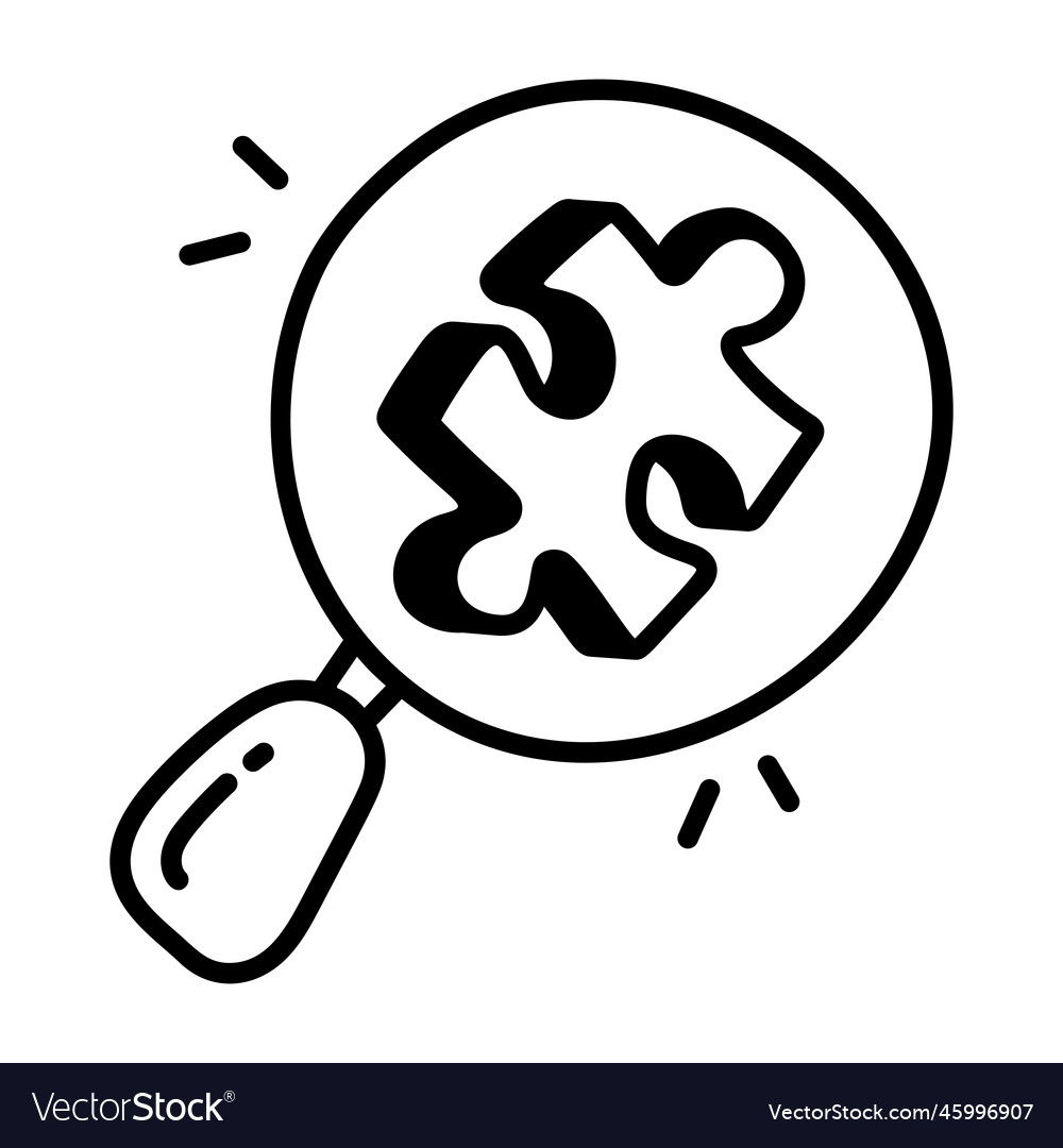 Finding solution Royalty Free Vector Image - VectorStock