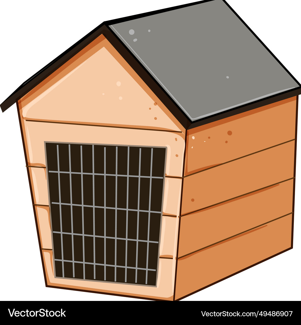 Home dog house cartoon Royalty Free Vector Image