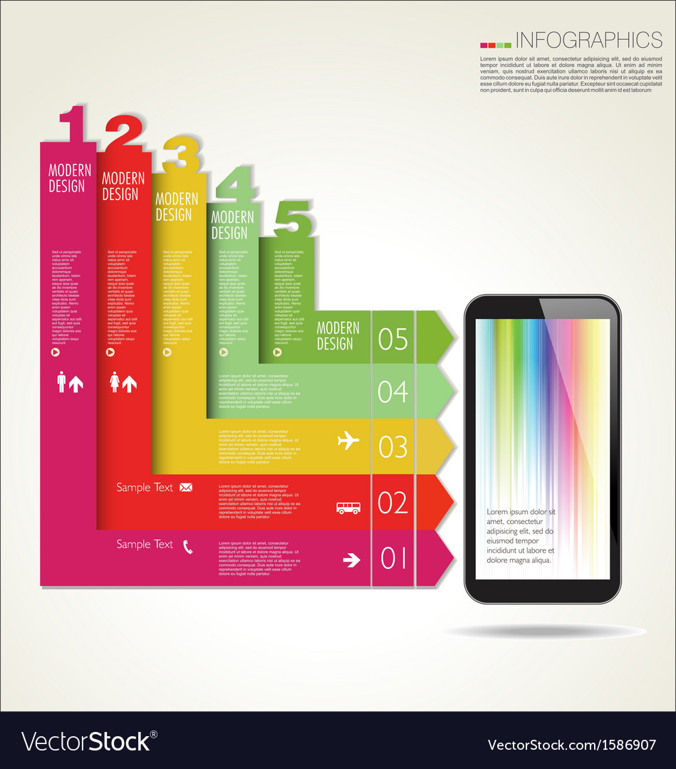 Infographic design background Royalty Free Vector Image