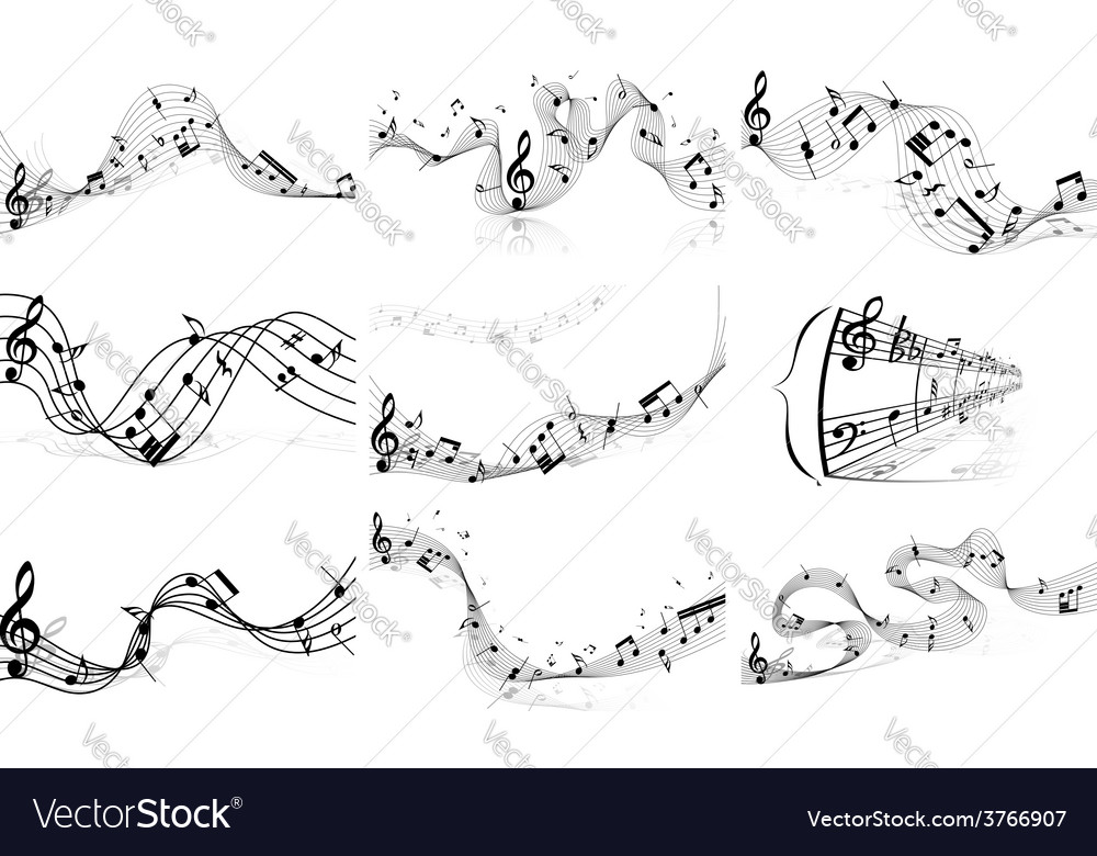 Notes set Royalty Free Vector Image - VectorStock