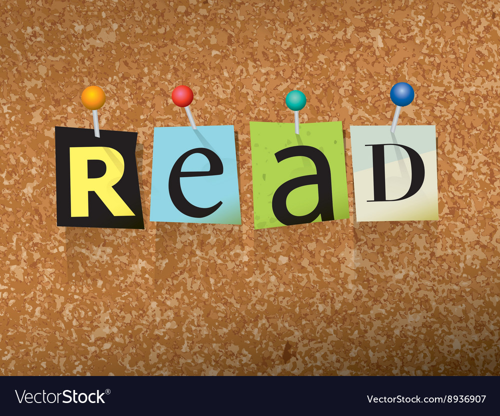 Read concept Royalty Free Vector Image - VectorStock