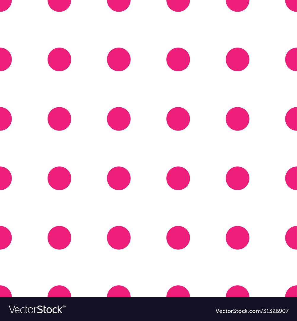 Seamless dots circle pink wallpaper pattern Vector Image
