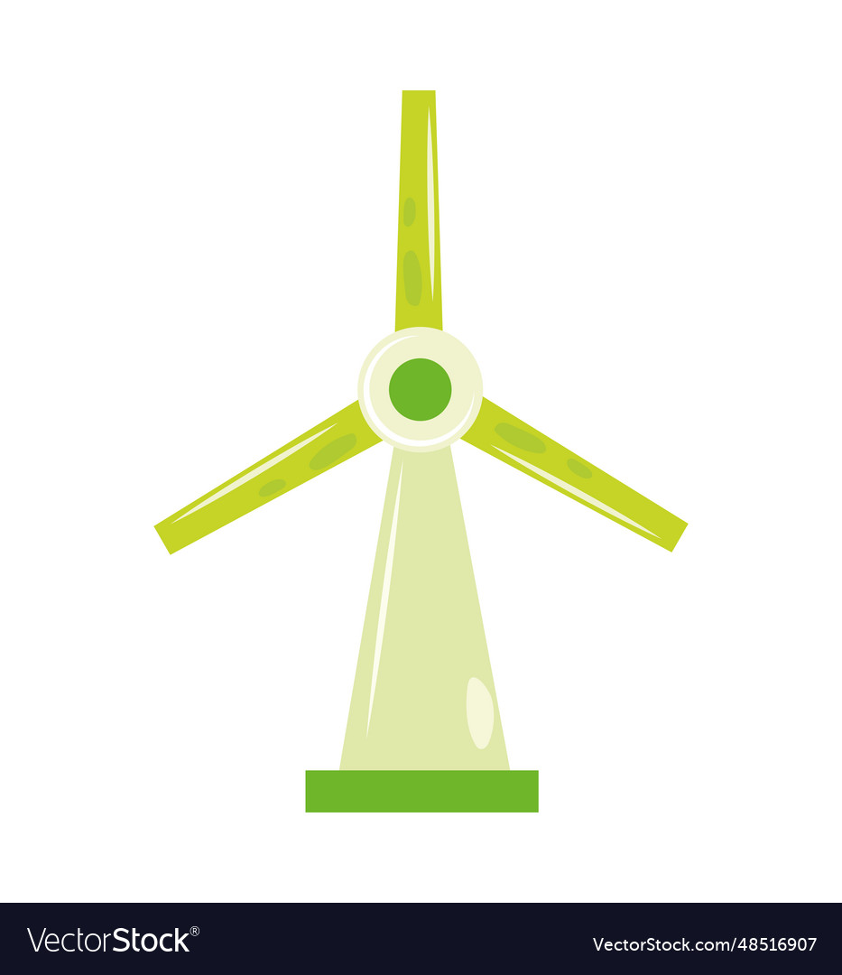 Wind turbine eco icon Royalty Free Vector Image Wind turbine eco icon Royalty Free Vector Image