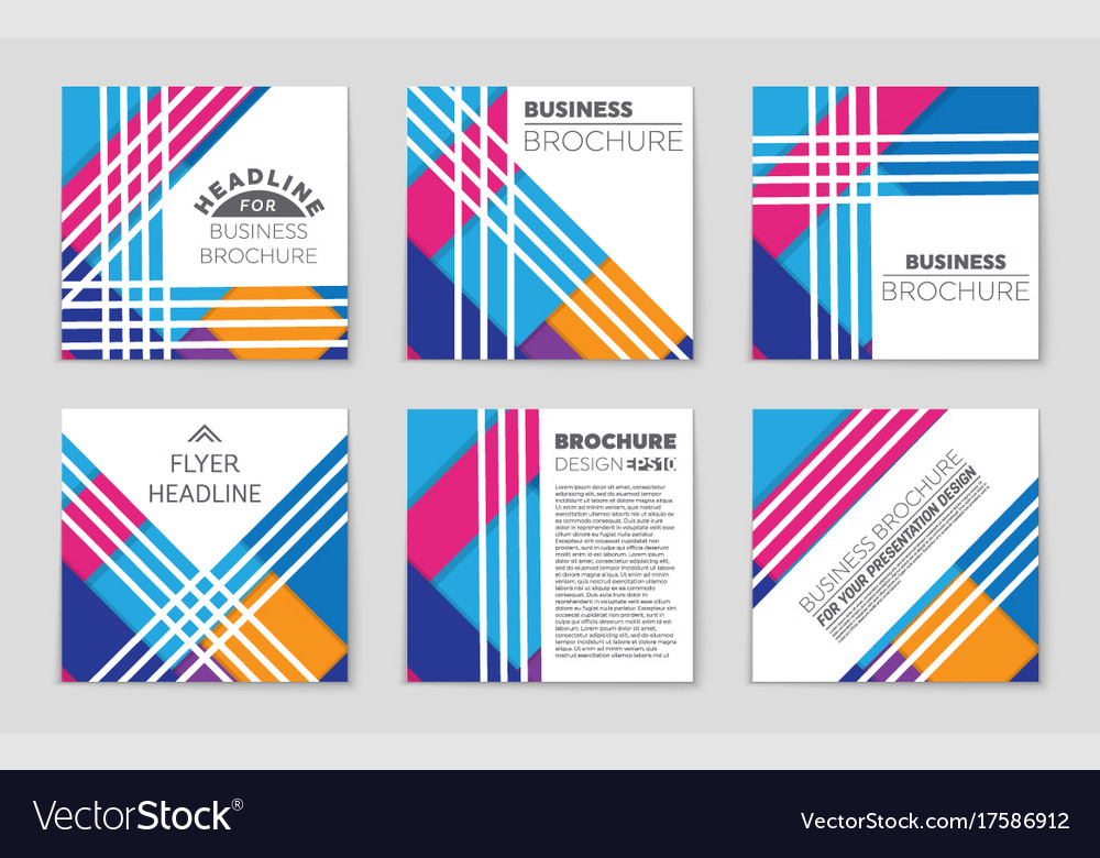 Abstract layout background set for art Royalty Free Vector