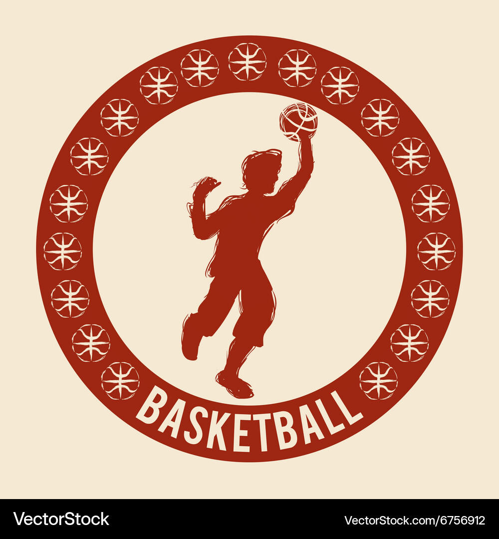 Basketball sport design Royalty Free Vector Image