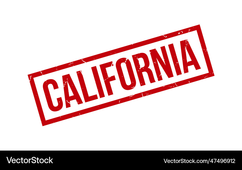California rubber stamp seal Royalty Free Vector Image