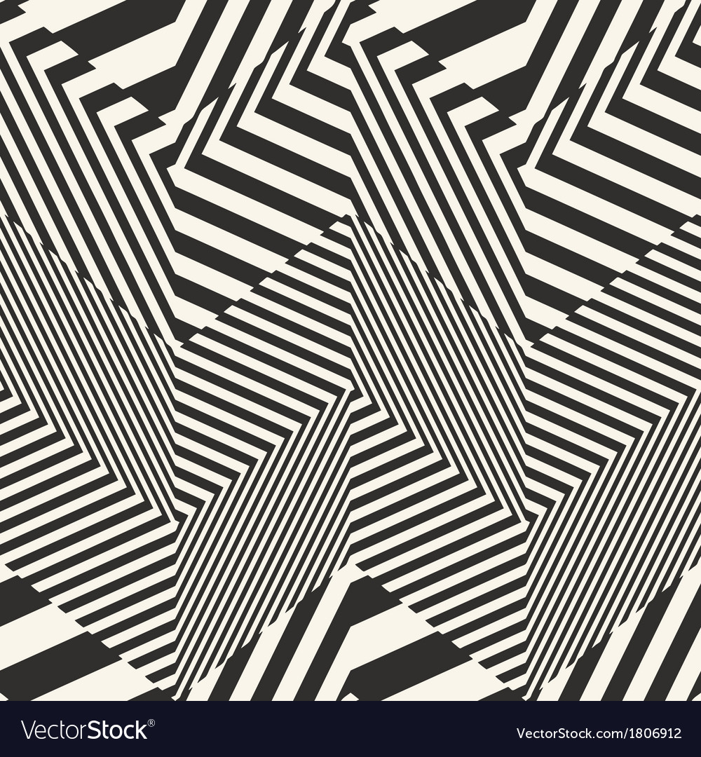 Chevron Striped Optical Pattern Royalty Free Vector Image