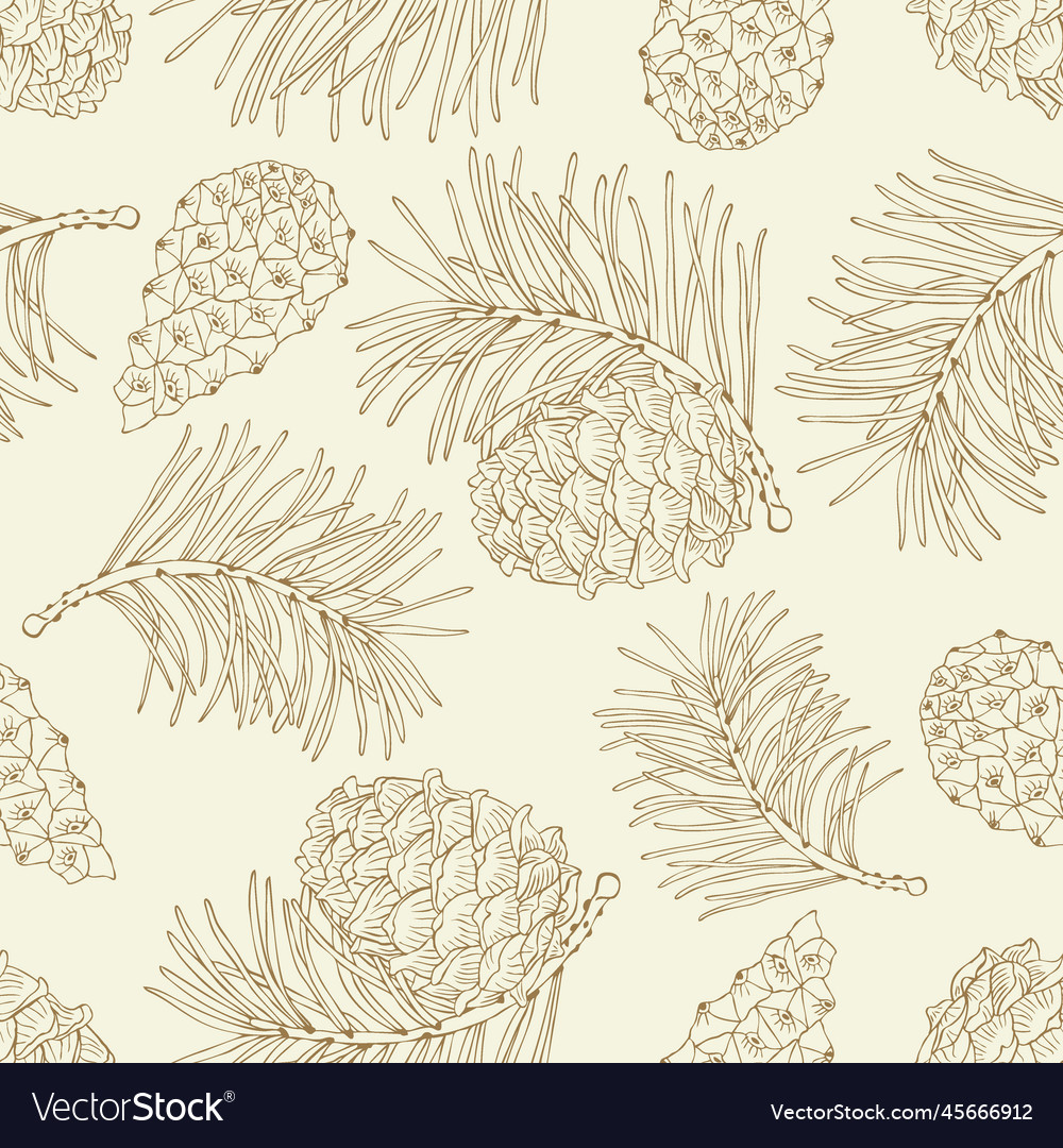 Cone seamless pattern Royalty Free Vector Image