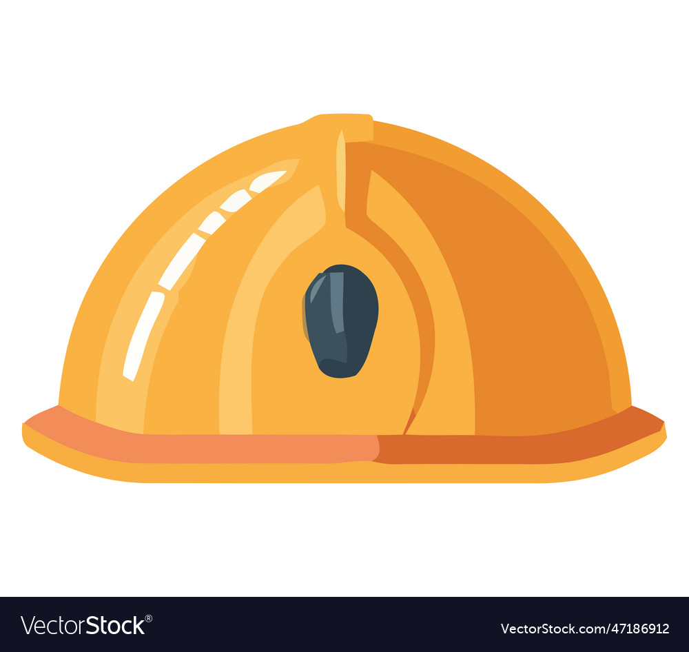 Construction worker helmet Royalty Free Vector Image
