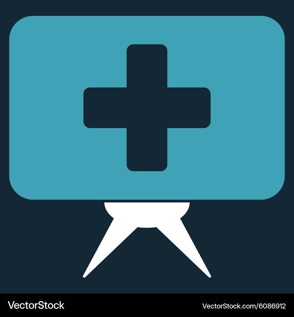 Health care presentation icon Royalty Free Vector Image