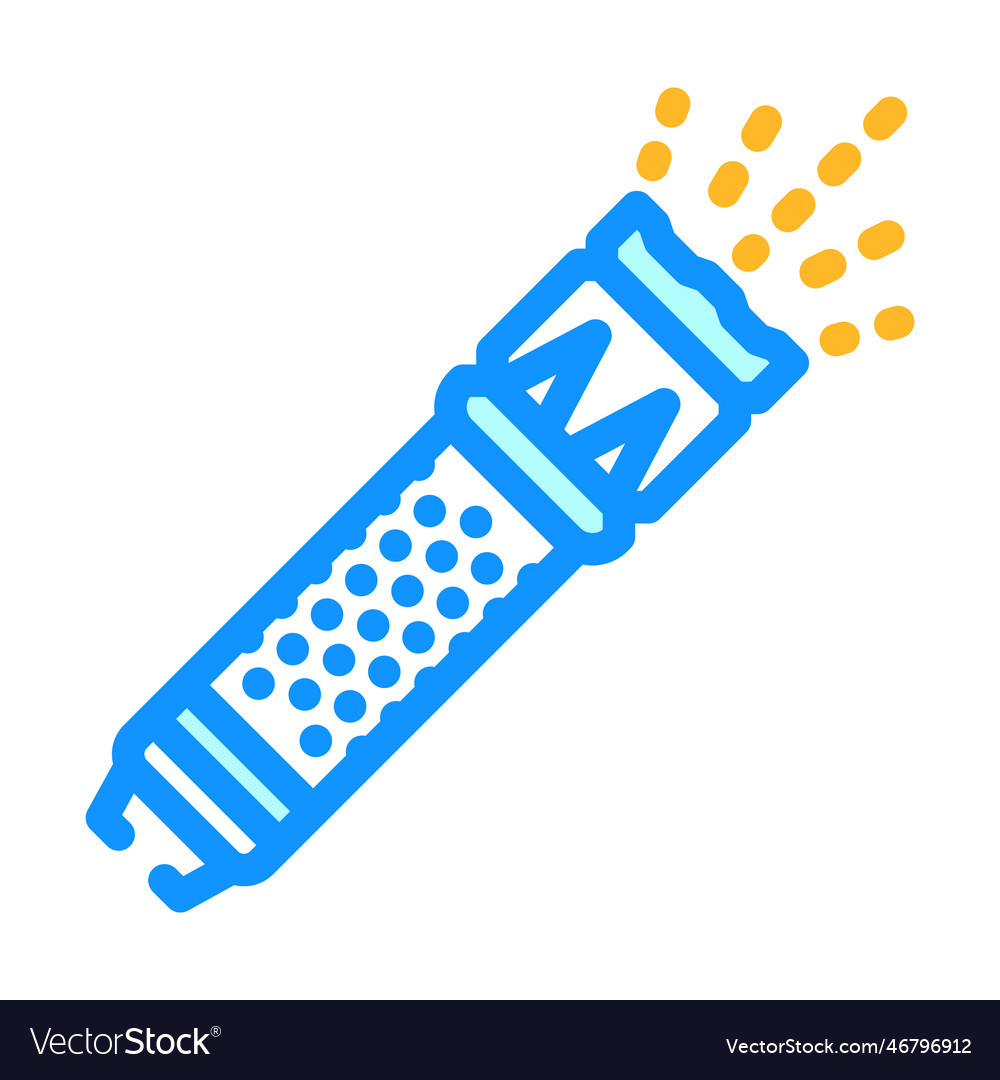 Police flashlight crime color icon Royalty Free Vector Image Police flashlight crime color icon Royalty Free Vector Image