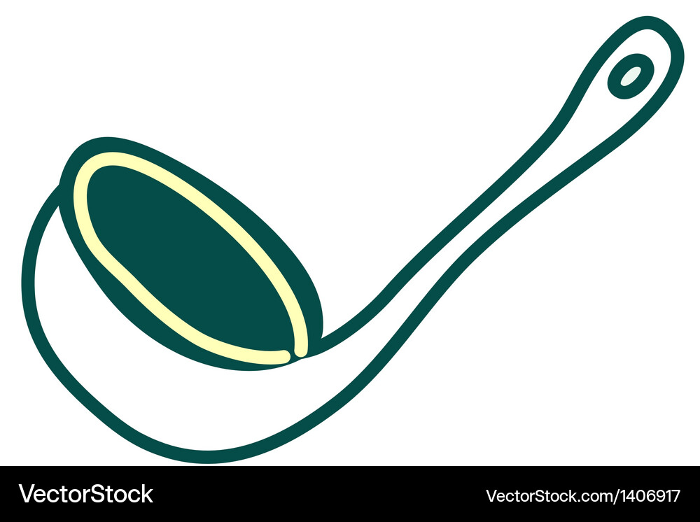 A view of ladle Royalty Free Vector Image - VectorStock
