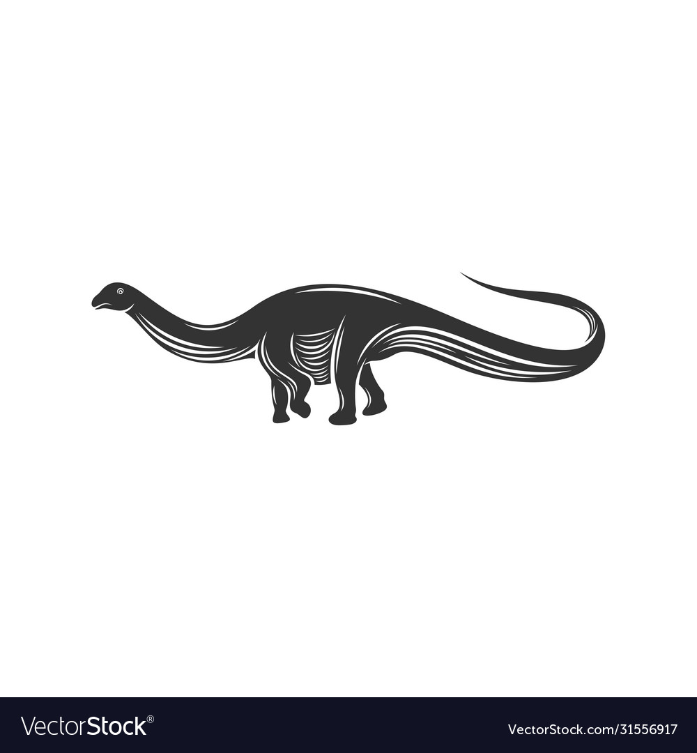 Brontosaurus logo design icon symbol template Vector Image