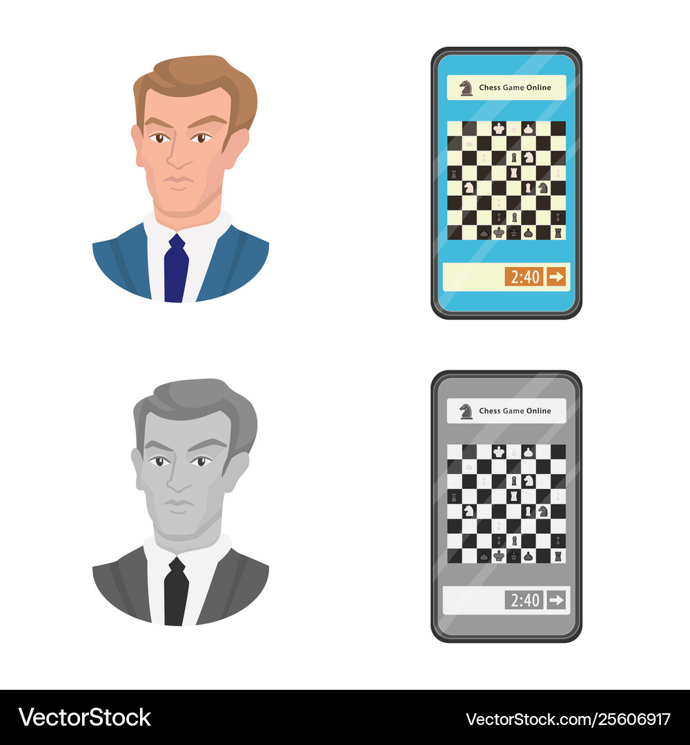 Checkmate and thin icon Royalty Free Vector Image
