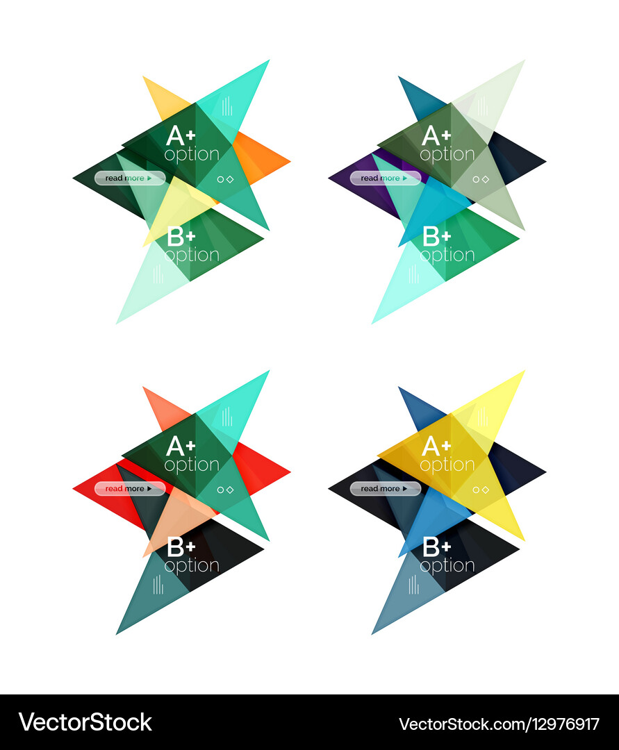 Colorful arrow option infographics Royalty Free Vector Image