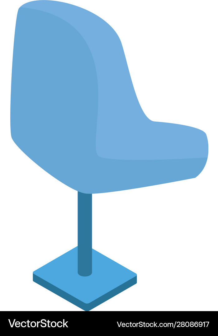Office chair icon flat design Royalty Free Vector Image