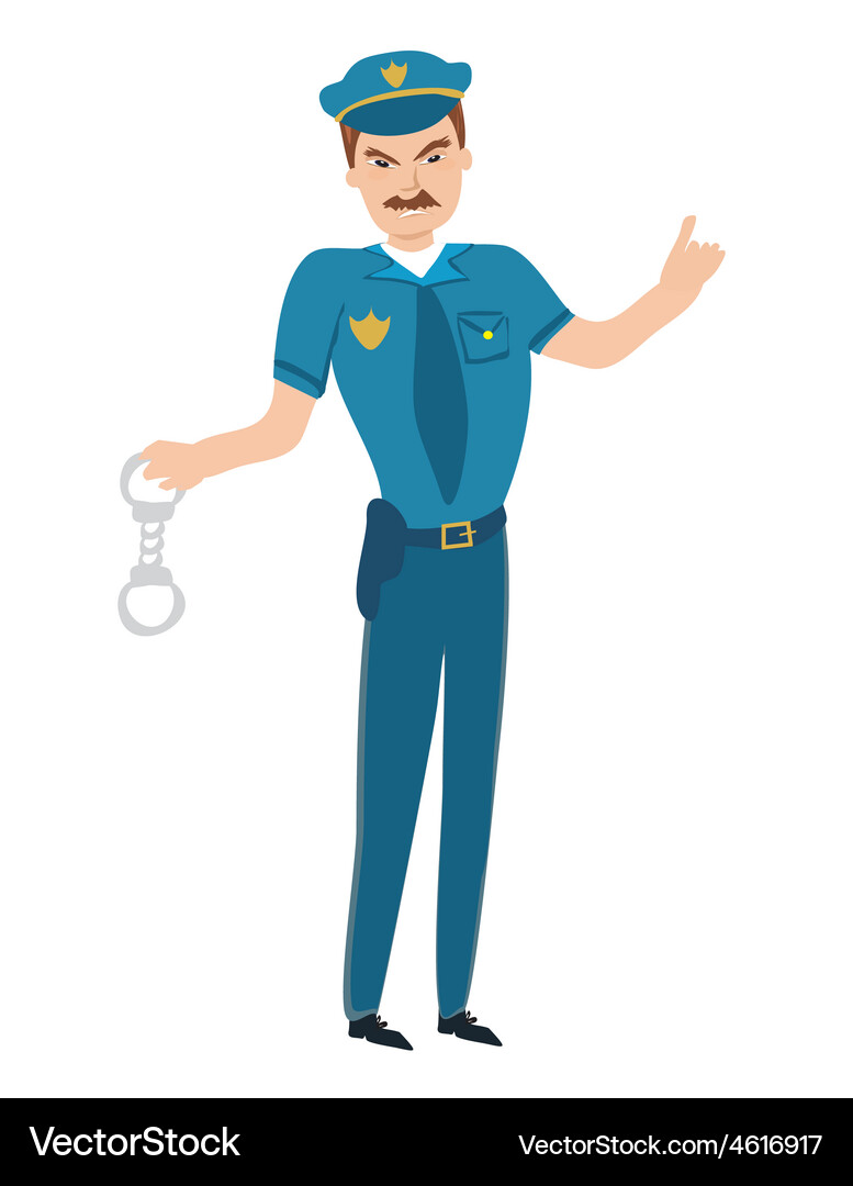 Policeman Royalty Free Vector Image - VectorStock