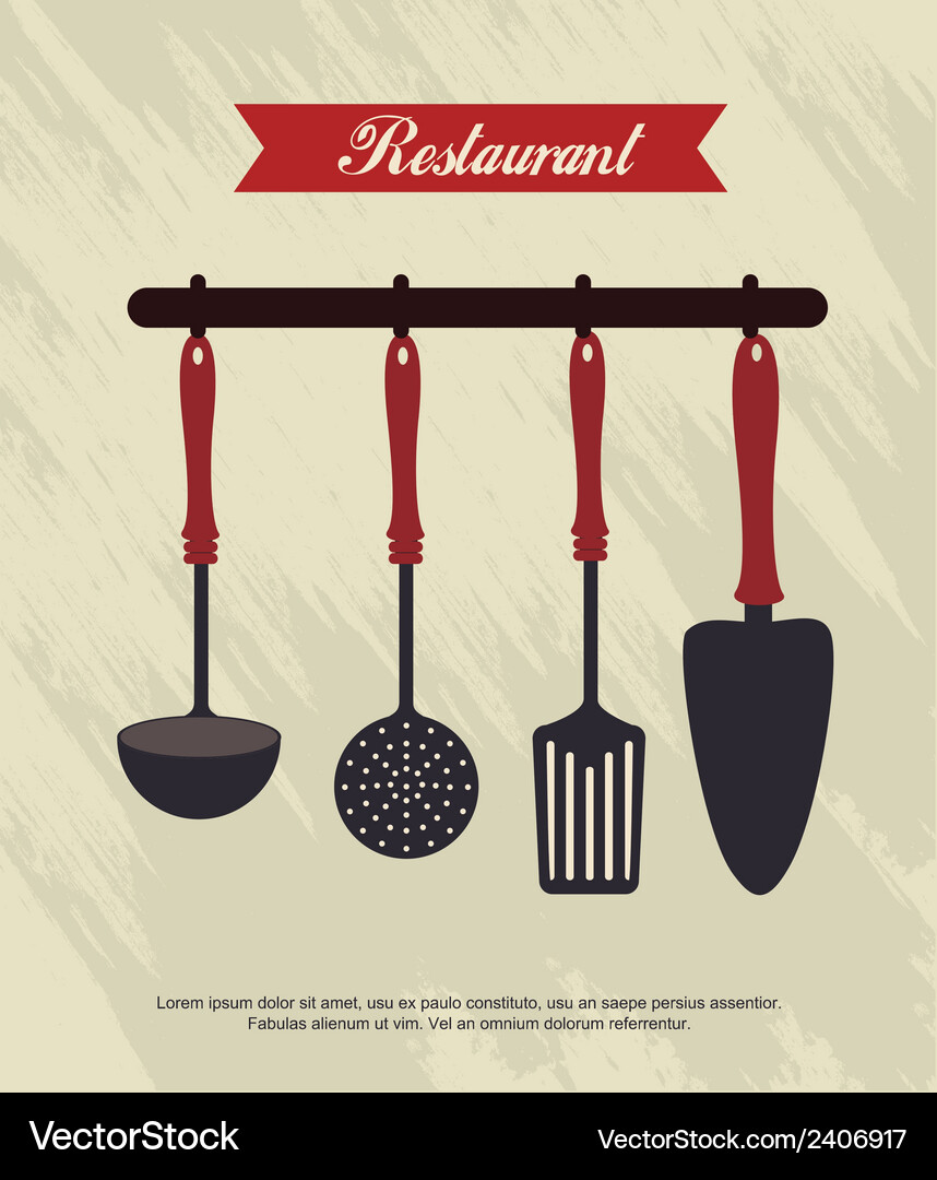 Restaurant menu over beige background Royalty Free Vector