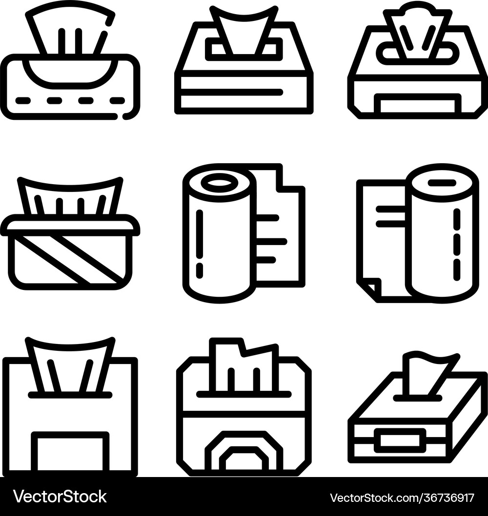 Tissue icon or logo isolated sign symbol Vector Image