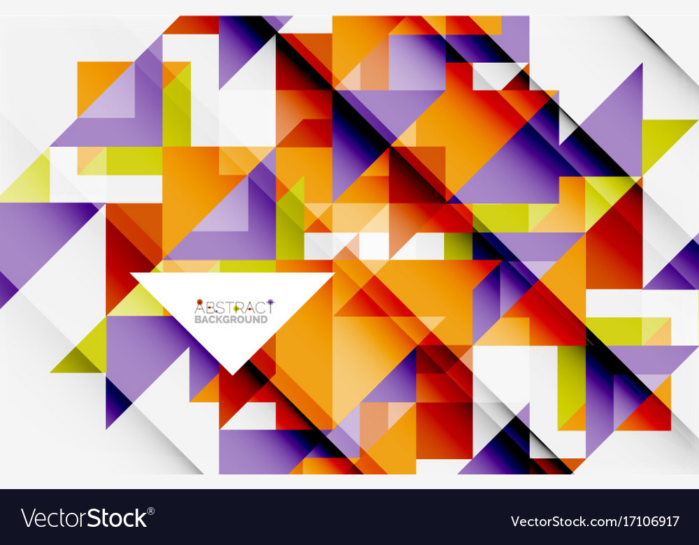 Triangle pattern design background Royalty Free Vector Image