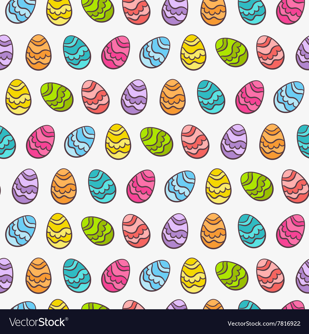 Easter seamless pattern Royalty Free Vector Image