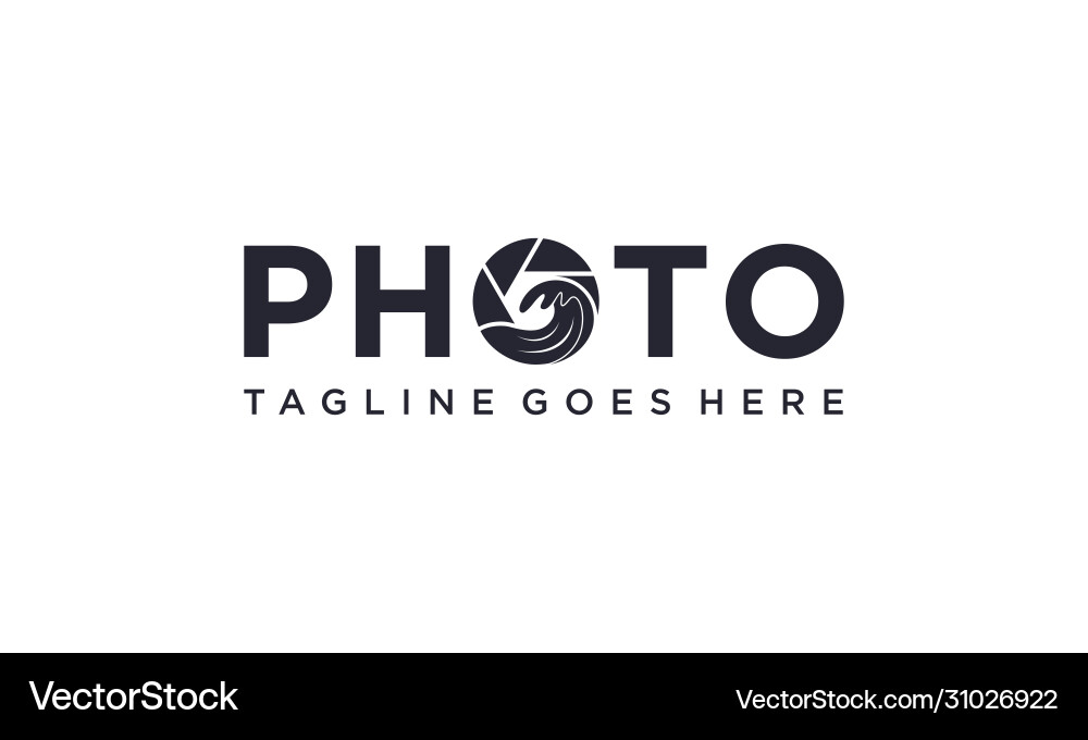 Ocean photography for logo design editable Vector Image