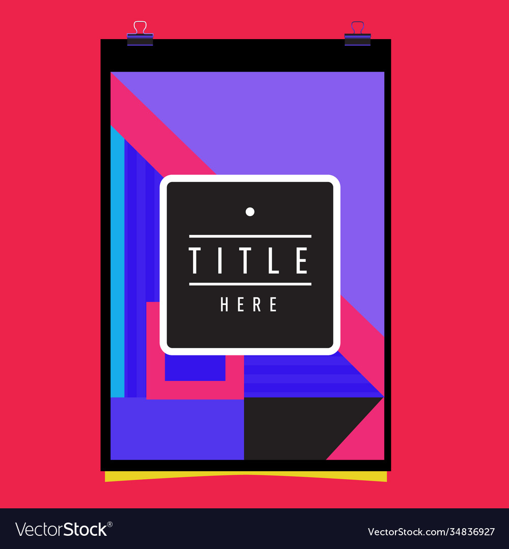 Abstract Colorful Geometric Pattern Background Vector Image