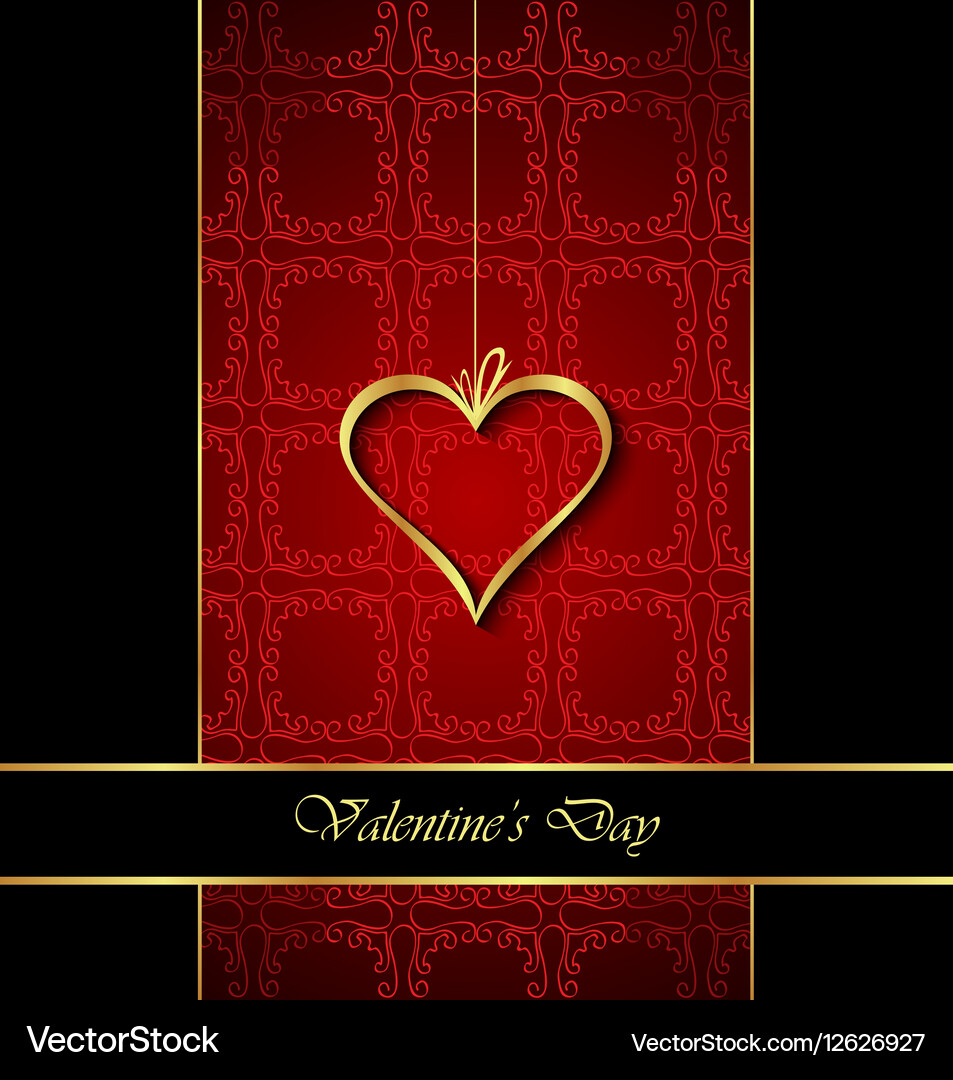 Elegant classic valentines day background Vector Image