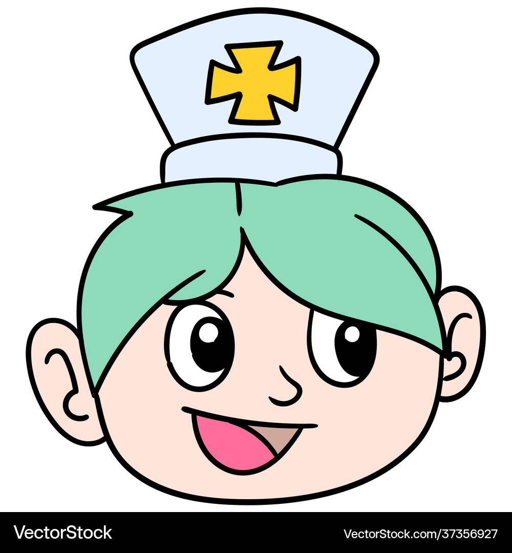 Head nurse with a friendly and beautiful face Vector Image