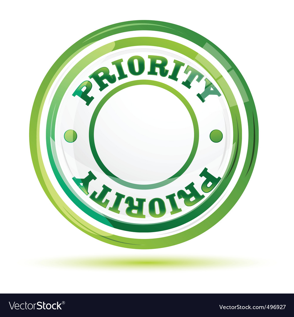 Priority stamp Royalty Free Vector Image - VectorStock