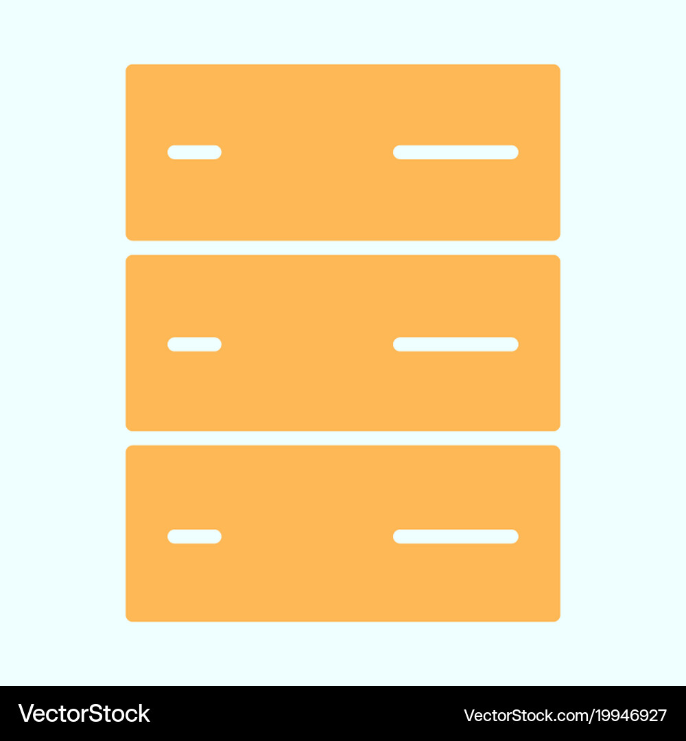 Server icon simple minimal 96x96 pictograph Vector Image