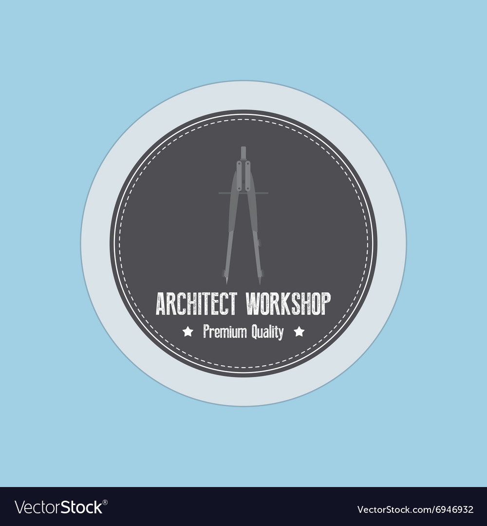 Architect label Royalty Free Vector Image - VectorStock