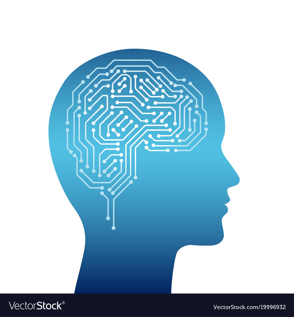 Artificial Intelligence Brain Concept Royalty Free Vector