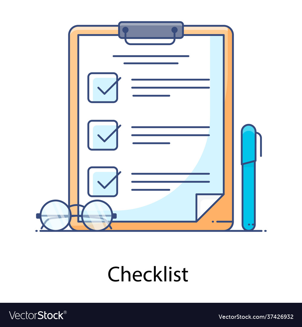 Checklist Royalty Free Vector Image - VectorStock