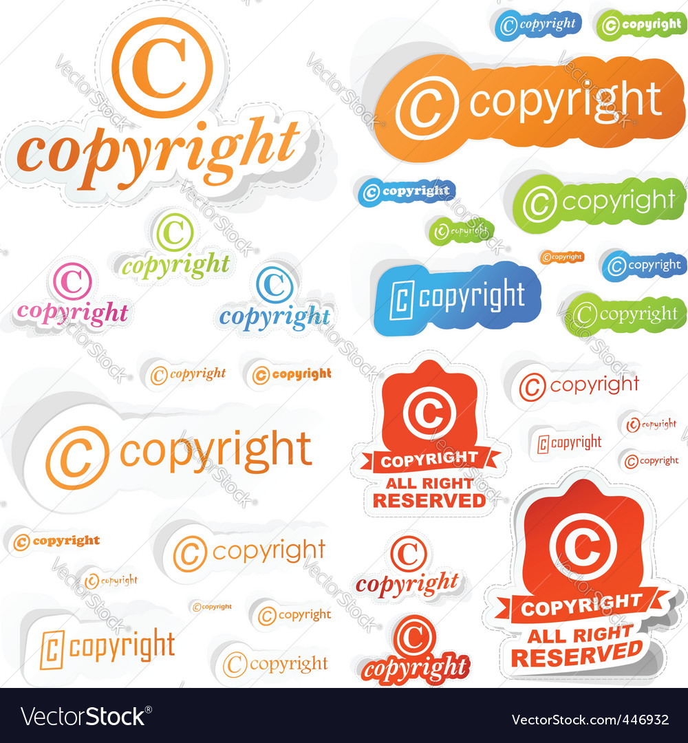 Copyright Royalty Free Vector Image - VectorStock