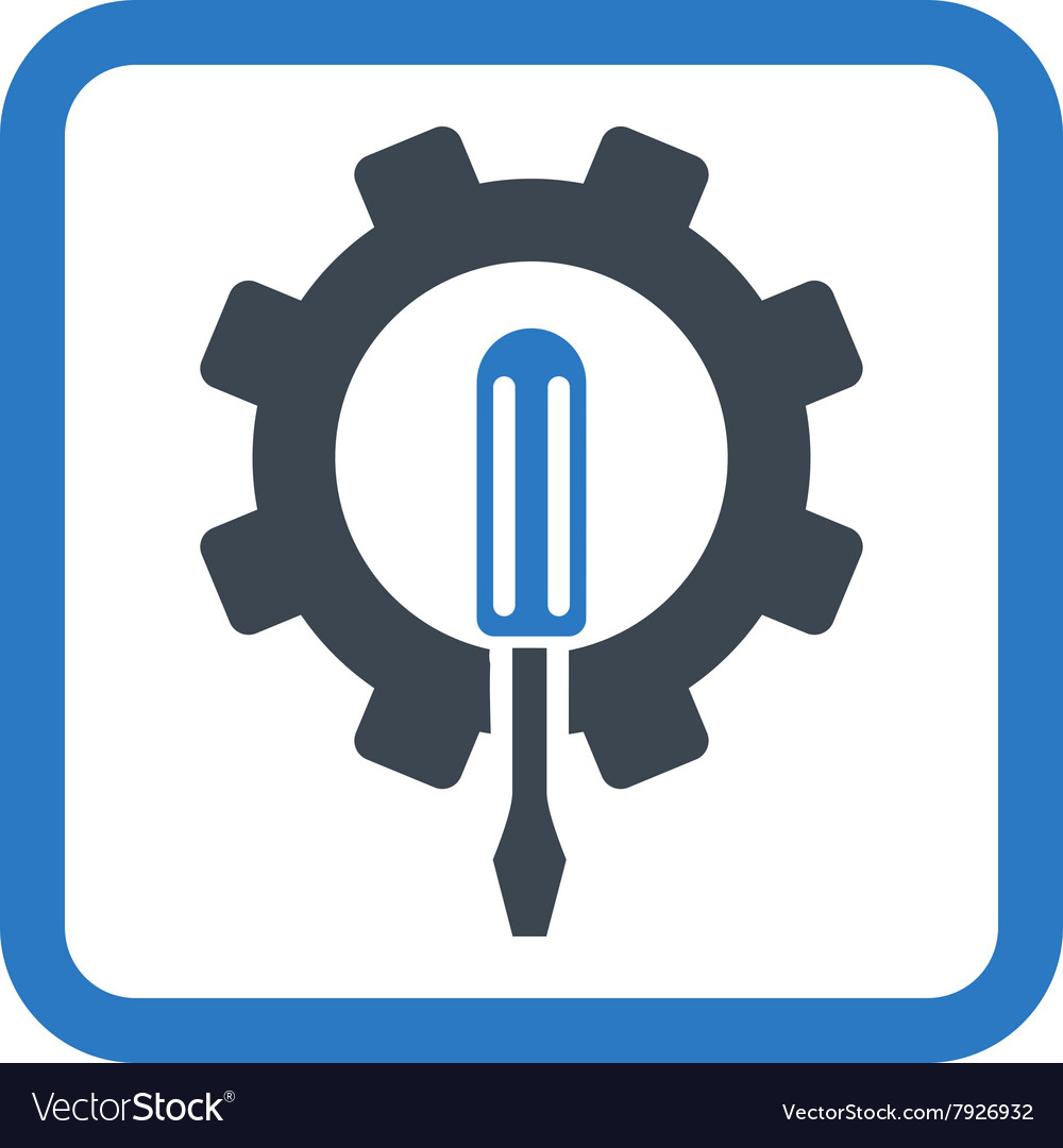 Engineering flat icon Royalty Free Vector Image