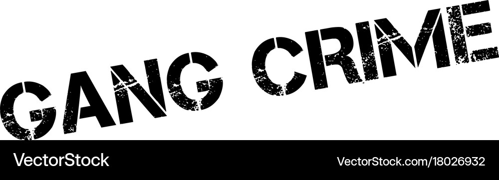 Gang crime rubber stamp Royalty Free Vector Image