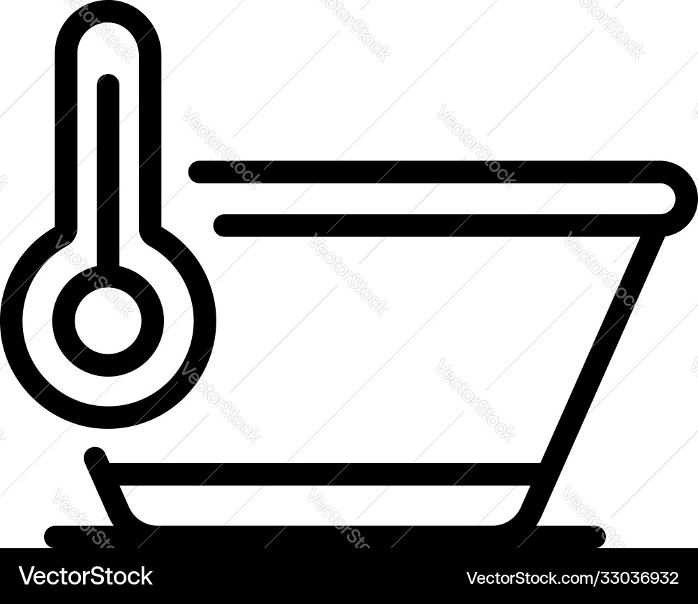 Hot washing icon outline style Royalty Free Vector Image