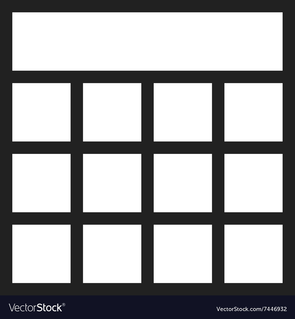 Insert Table Royalty Free Vector Image VectorStock