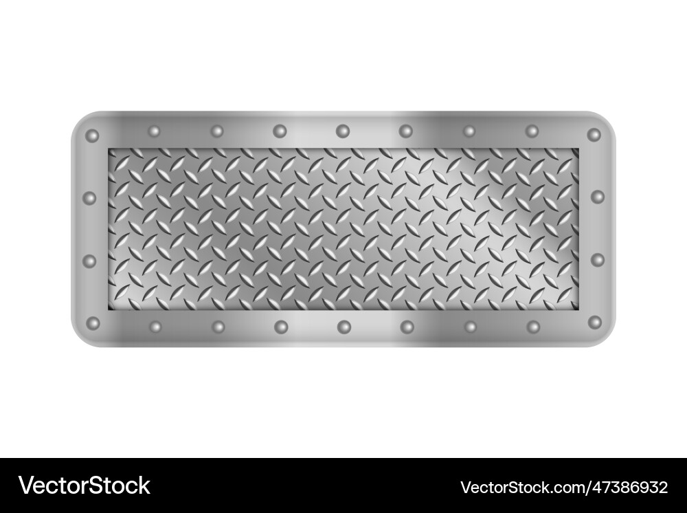 Long metal signboard for logo background Vector Image