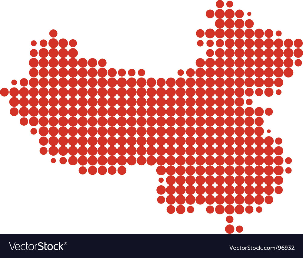 Map of china Royalty Free Vector Image - VectorStock