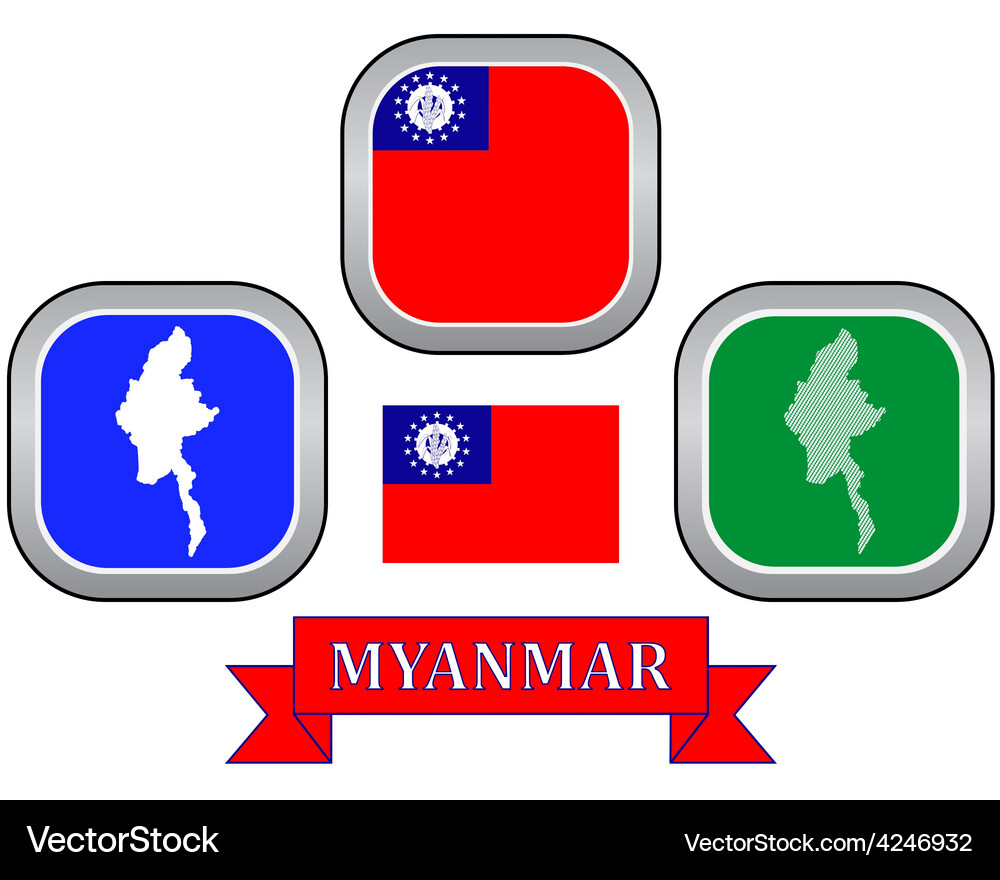 Symbol of myanmar Royalty Free Vector Image - VectorStock
