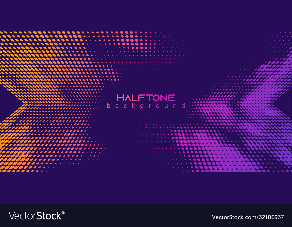 Abstract background halftone gradient Royalty Free Vector