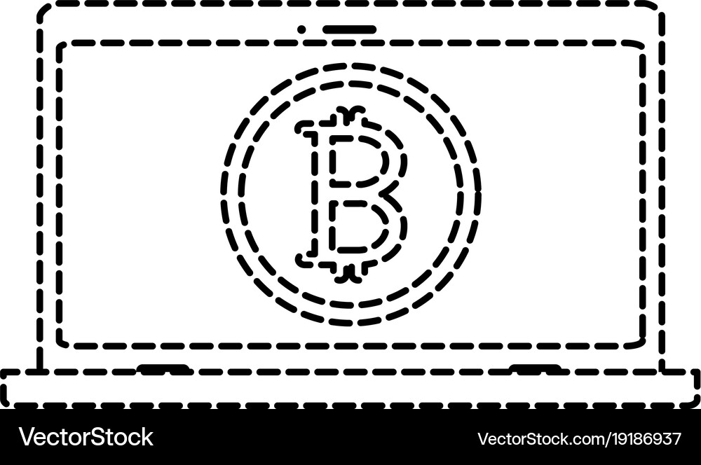Bitcoin commerce design Royalty Free Vector Image