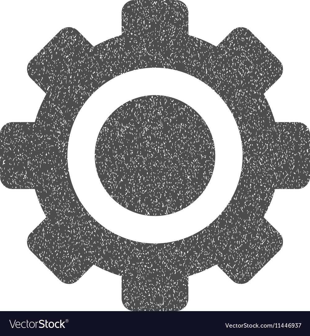 Gear grainy texture icon Royalty Free Vector Image Gear grainy texture icon Royalty Free Vector Image