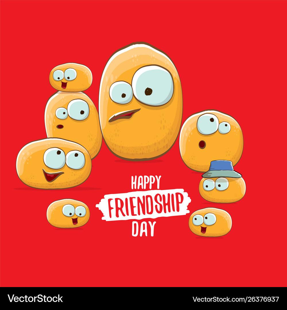 Happy friendship day funky Royalty Free Vector Image