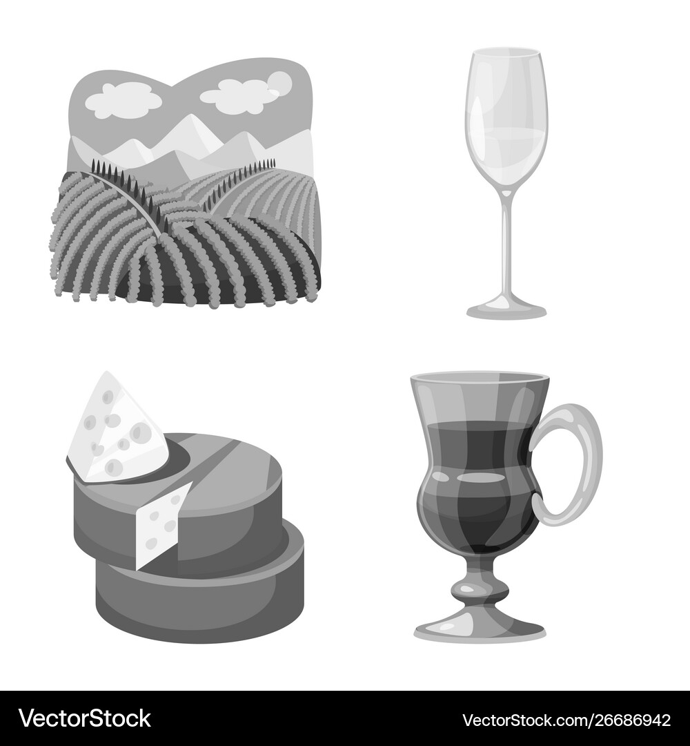 Design stamp and restaurant sign set Royalty Free Vector